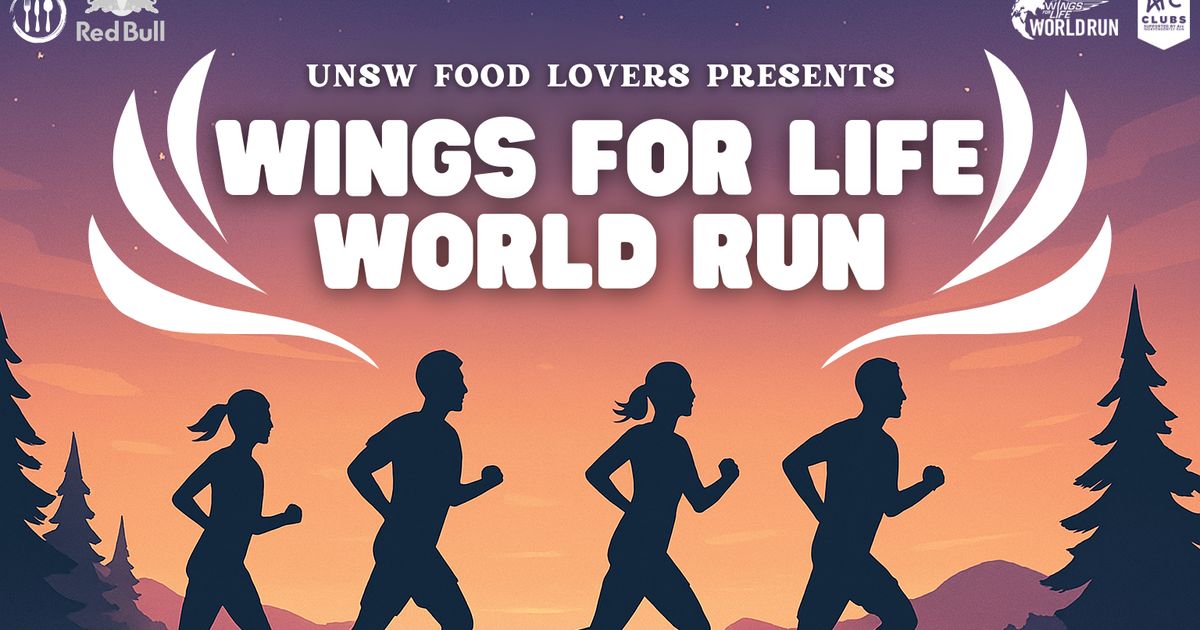 Join me and UNSW FOOD LOVERS in the Wings for Life World Run!